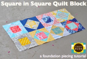 Square in Square Quilt Block Tutorial - Craftbuds