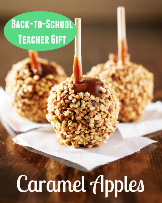 Back-to-School Teacher Gift: Candy Caramel Apples - Craftbuds
