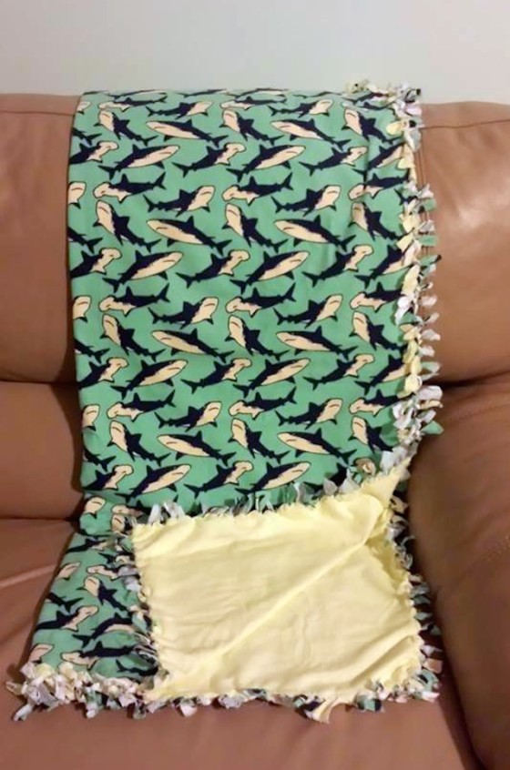 Easy No-Sew Fleece Blanket - Craftbuds