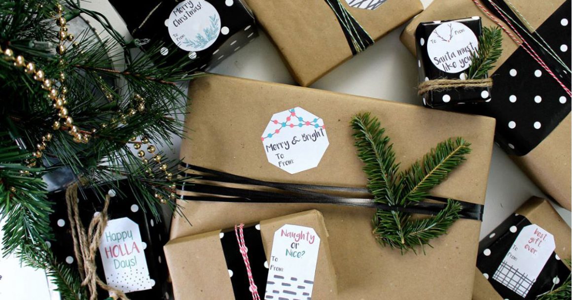 Free Christmas Printable: Rustic Holiday Gifts Tags - Craftbuds