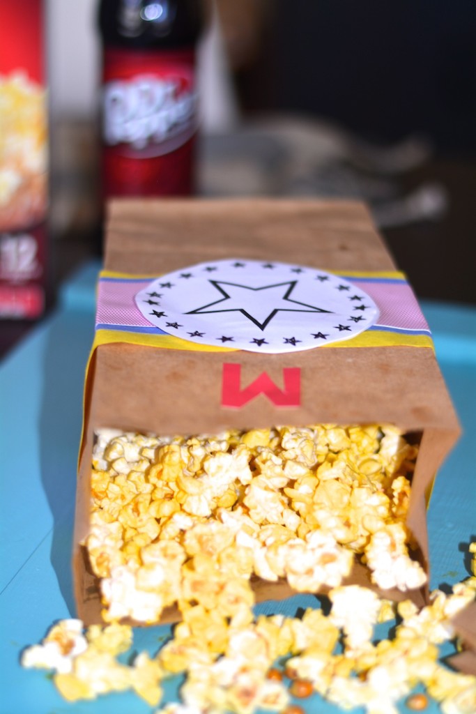 Wonder Woman Movie Release: DIY Popcorn Bags + Free Printable - Craftbuds