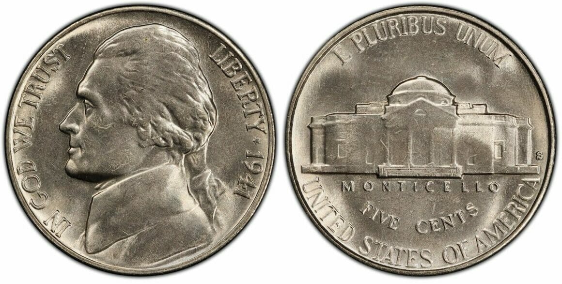 The 1941 Nickel Value, History, Composition & Error List