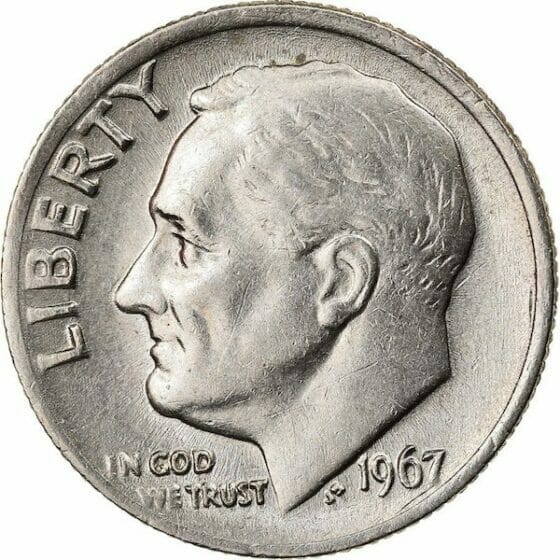 The 1967 Dime Value, History, Design & Error List