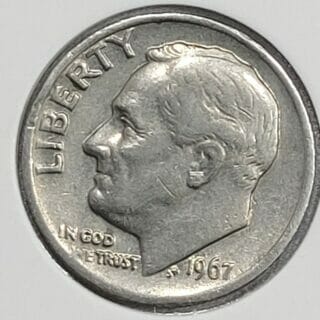 The 1967 Dime Value, History, Design & Error List