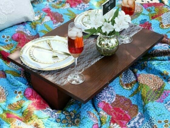 25 Free Picnic Table Plans & Kits With Tutorials - Craftbuds