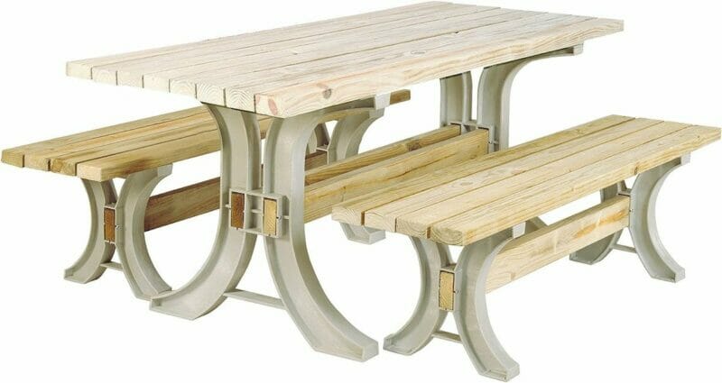 25 Free Picnic Table Plans & Kits With Tutorials - Craftbuds