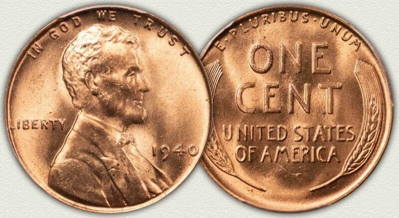 The 1940 Wheat Penny Value, Design, Mintage & Error List