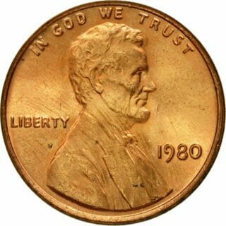 The 1980 Penny Value, Mintage, History, Design & Error List