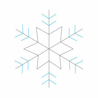 How to Draw an Easy Snowflake, Step-by-Step Video Tutorial