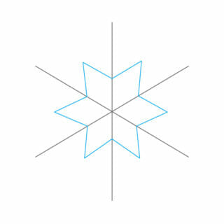 How to Draw an Easy Snowflake, Step-by-Step Video Tutorial