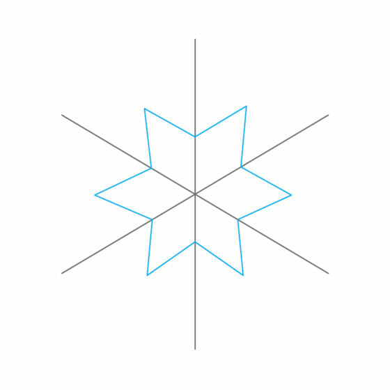 How to Draw an Easy Snowflake, Step-by-Step Video Tutorial