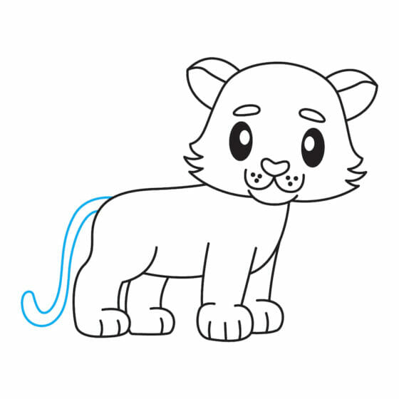 How to Draw a Cute Tiger - Easy Step-by-Step Video Guide