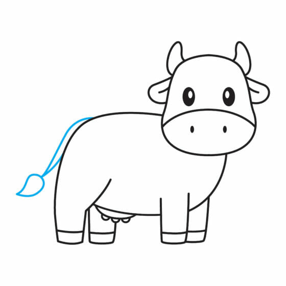 How to Draw a Cow Easy - Step-by-Step Video Tutorial