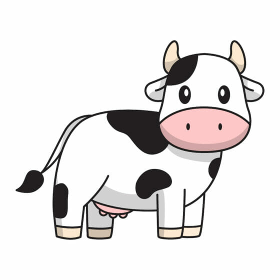 How to Draw a Cow Easy - Step-by-Step Video Tutorial