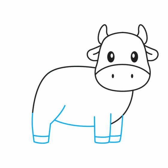 How to Draw a Cow Easy - Step-by-Step Video Tutorial