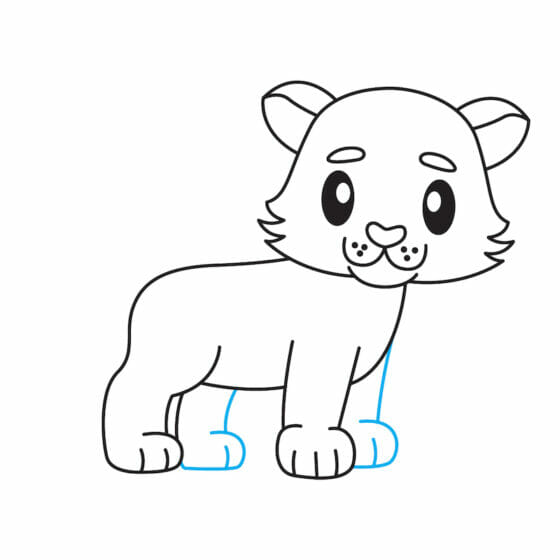 How to Draw a Cute Tiger - Easy Step-by-Step Video Guide