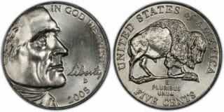The 2005 Buffalo Nickel Value, Mintage, History & Error List