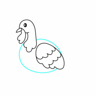 Learn How to Draw a Turkey for Kids & Beginners, Video Guide