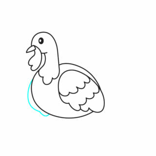 Learn How to Draw a Turkey for Kids & Beginners, Video Guide