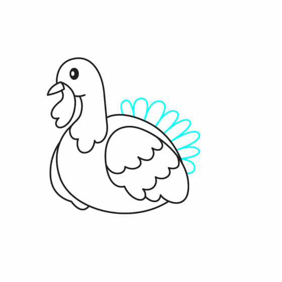 Learn How to Draw a Turkey for Kids & Beginners, Video Guide