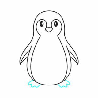 How to Draw a Penguin For Kids & Beginners - Video Tutorial
