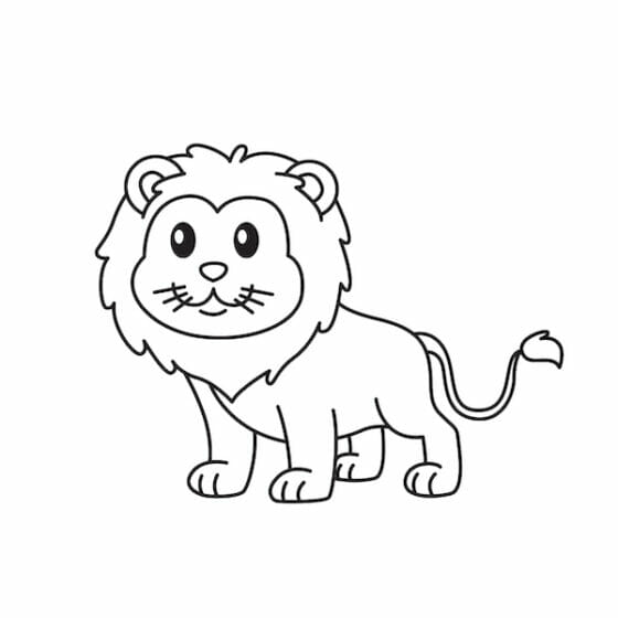 Learn How to Draw a Lion for Kids & Beginners - Video Guide