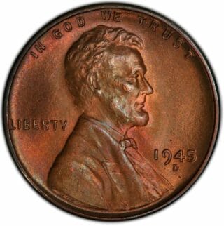 The 1945 Wheat Penny Value, Mintage History & Error List