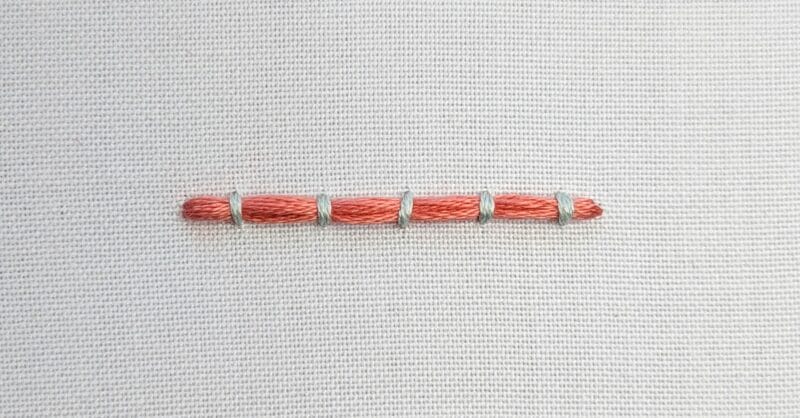 How to Do an Embroidery Couching Stitch and Its Variants